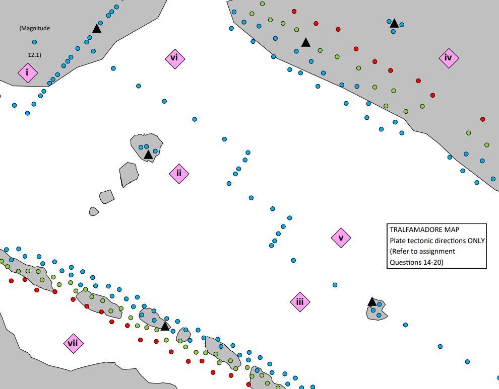 Solved a) Identify where subduction is taking place on the | Chegg.com