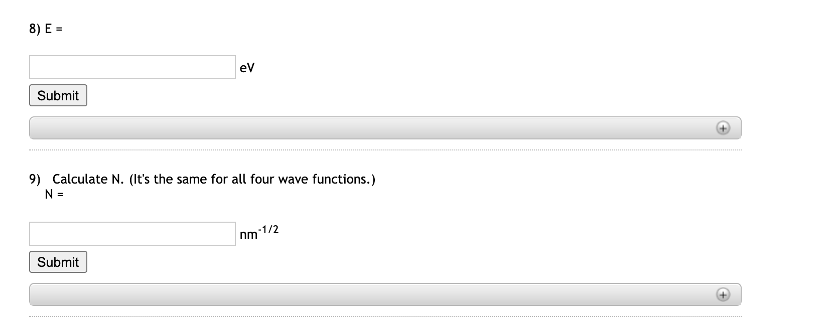 Solved The four graphs below represent wave functions of an | Chegg.com