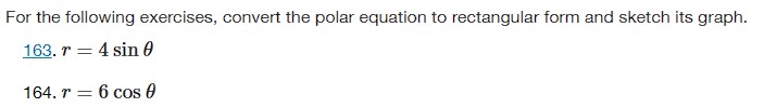 Solved For the following exercises, convert the polar | Chegg.com