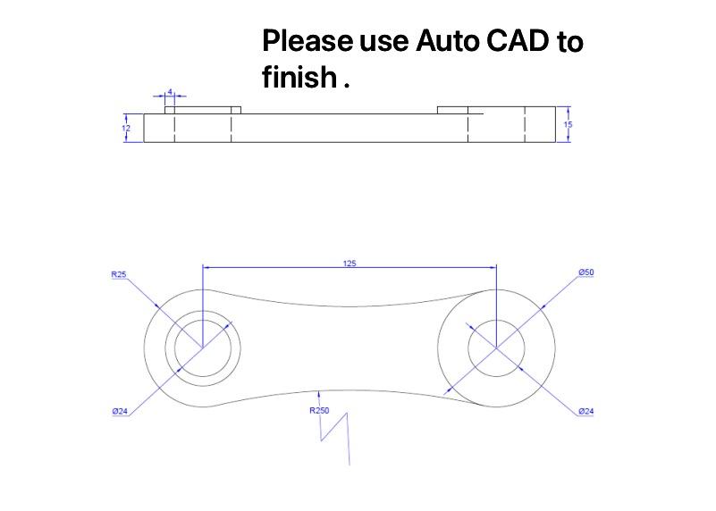 Please use Auto CAD to finish. //Set up the unit to | Chegg.com