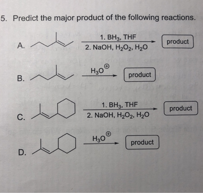 Solved Hello, I dont understand how hydroboration-oxidation | Chegg.com