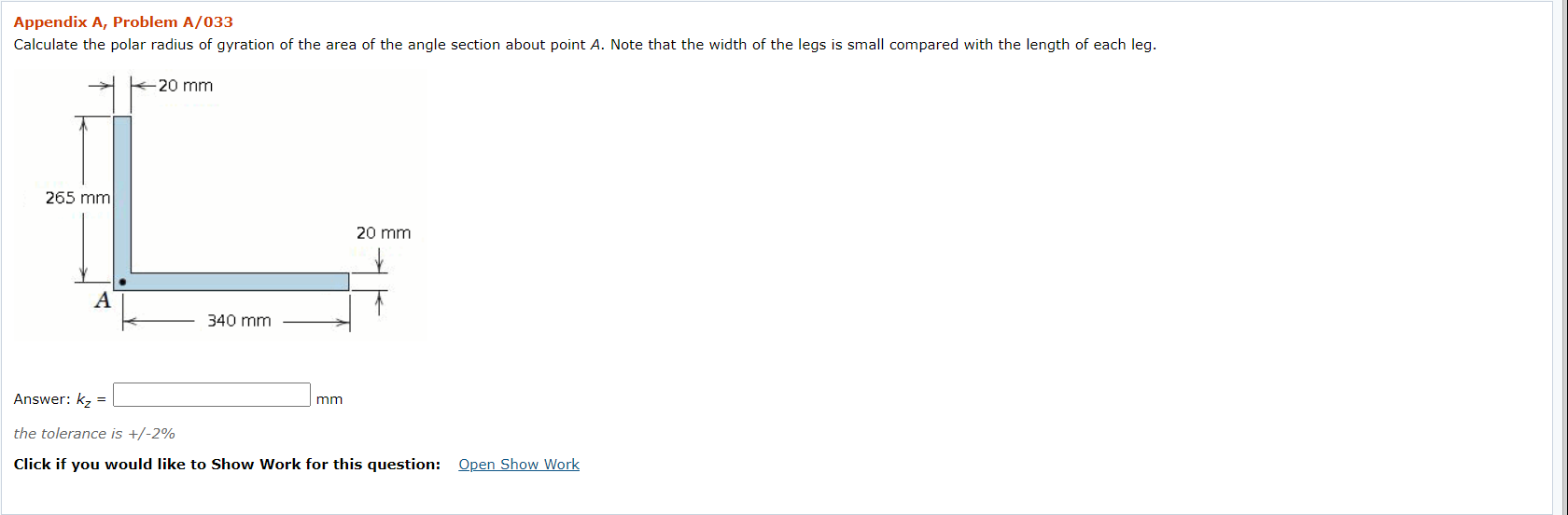 Solved Appendix A, Problem A/033 Calculate the polar radius | Chegg.com