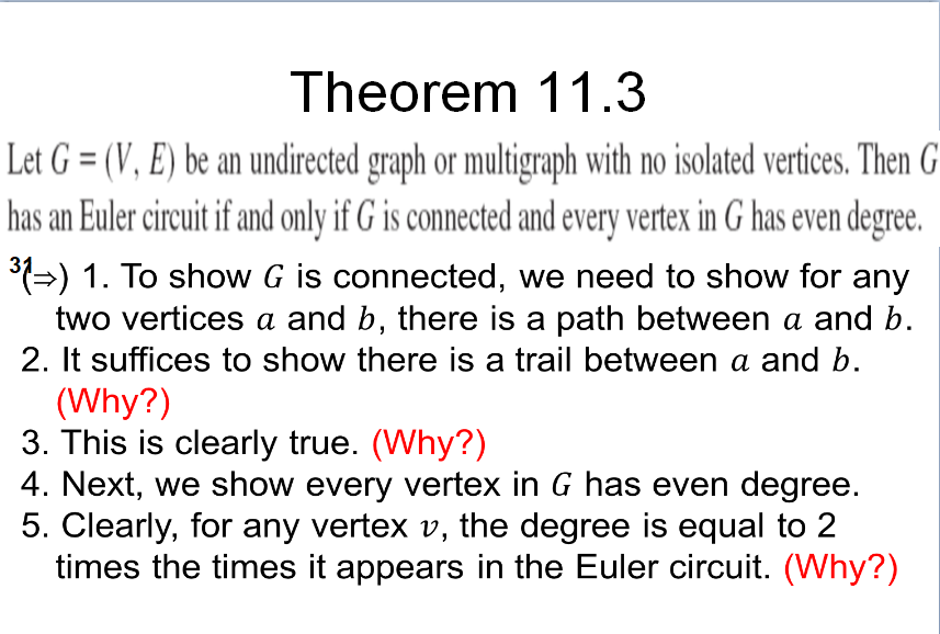 Euler Circuit and Euler Trail • Let G = (V, E) be | Chegg.com