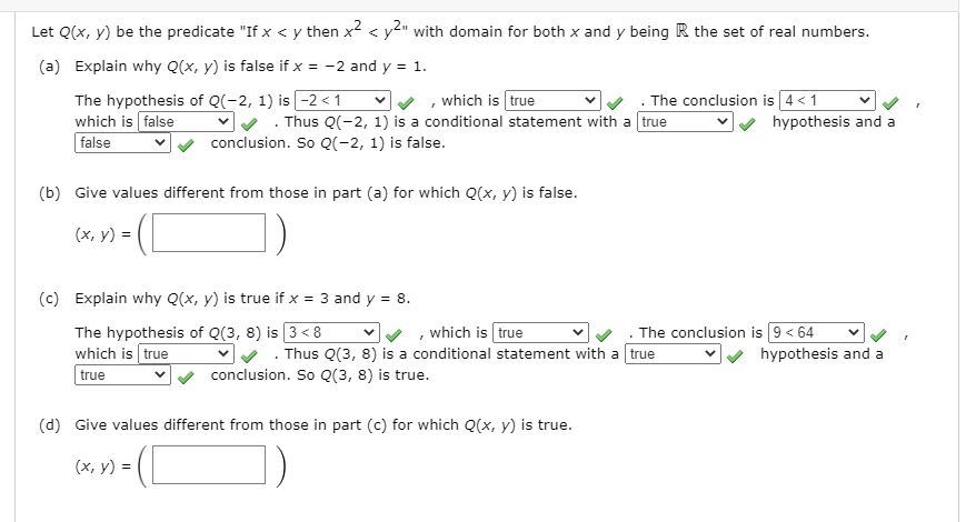 Solved Let Q(x, y) be the predicate "If x | Chegg.com