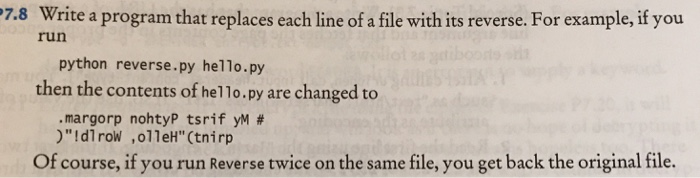 Solved 78 Write A Program That Replaces Each Line Of A File 1307