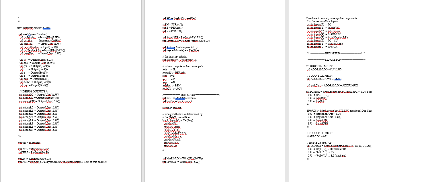 chisel coding help • Double-ported, 16-bit register | Chegg.com