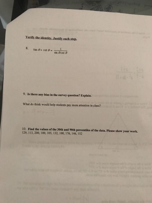 Solved Verify the identity Justify each step. tan theta + | Chegg.com