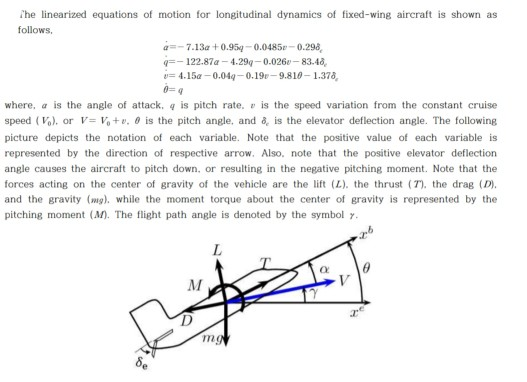 T'he linearized equations of motion for longitudinal | Chegg.com