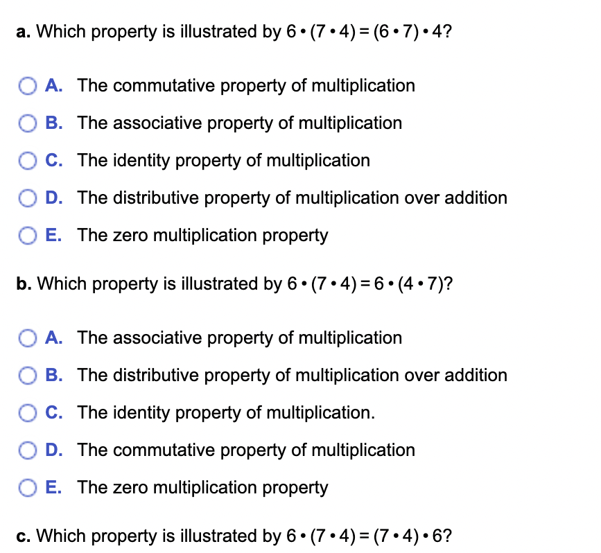 Zero Property Of Multiplication