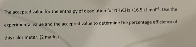Solved A student conducts a procedure to determine the | Chegg.com