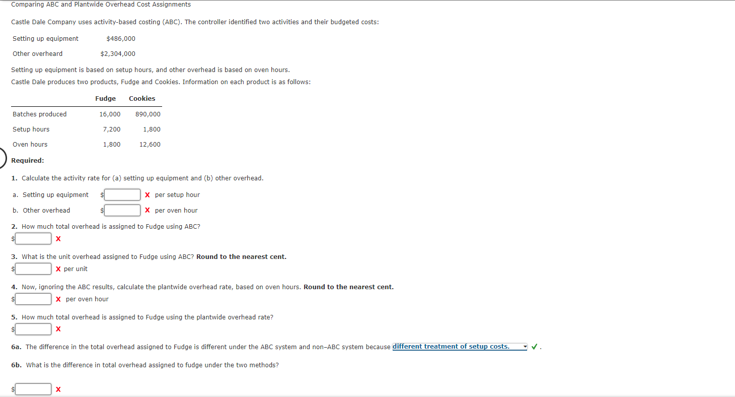 Solved Comparing ABC and Plantwide Overhead Cost Assignments | Chegg.com
