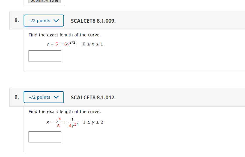 Solved SUDITI AISwel | -12 points v SCALCET8 8.1.009. Find | Chegg.com