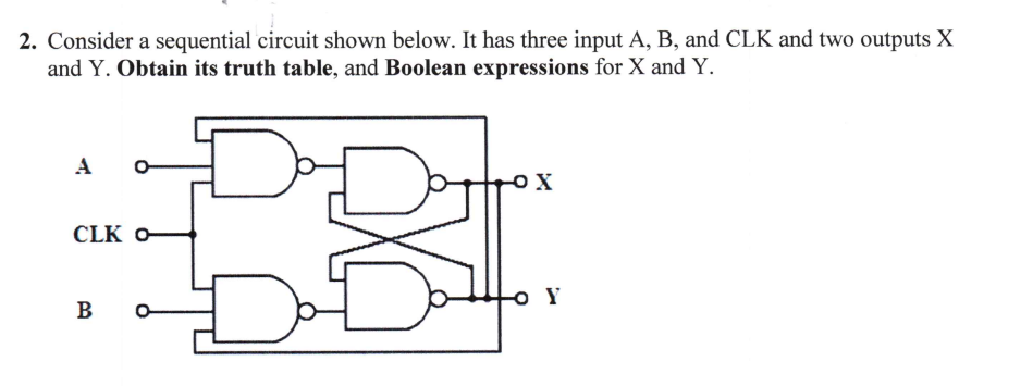 Solved 2. ﻿Consider a sequential circuit shown below. It has | Chegg.com
