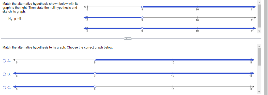 Solved Match the alternative hypothesis shown below with its | Chegg.com