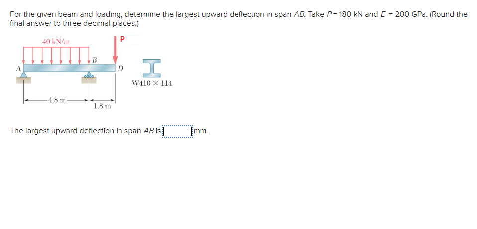 Solved For the given beam and loading, determine the largest | Chegg.com