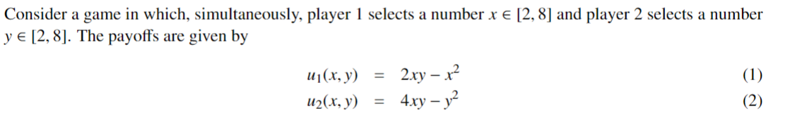 Solved Consider a game in which, simultaneously, player 1 | Chegg.com
