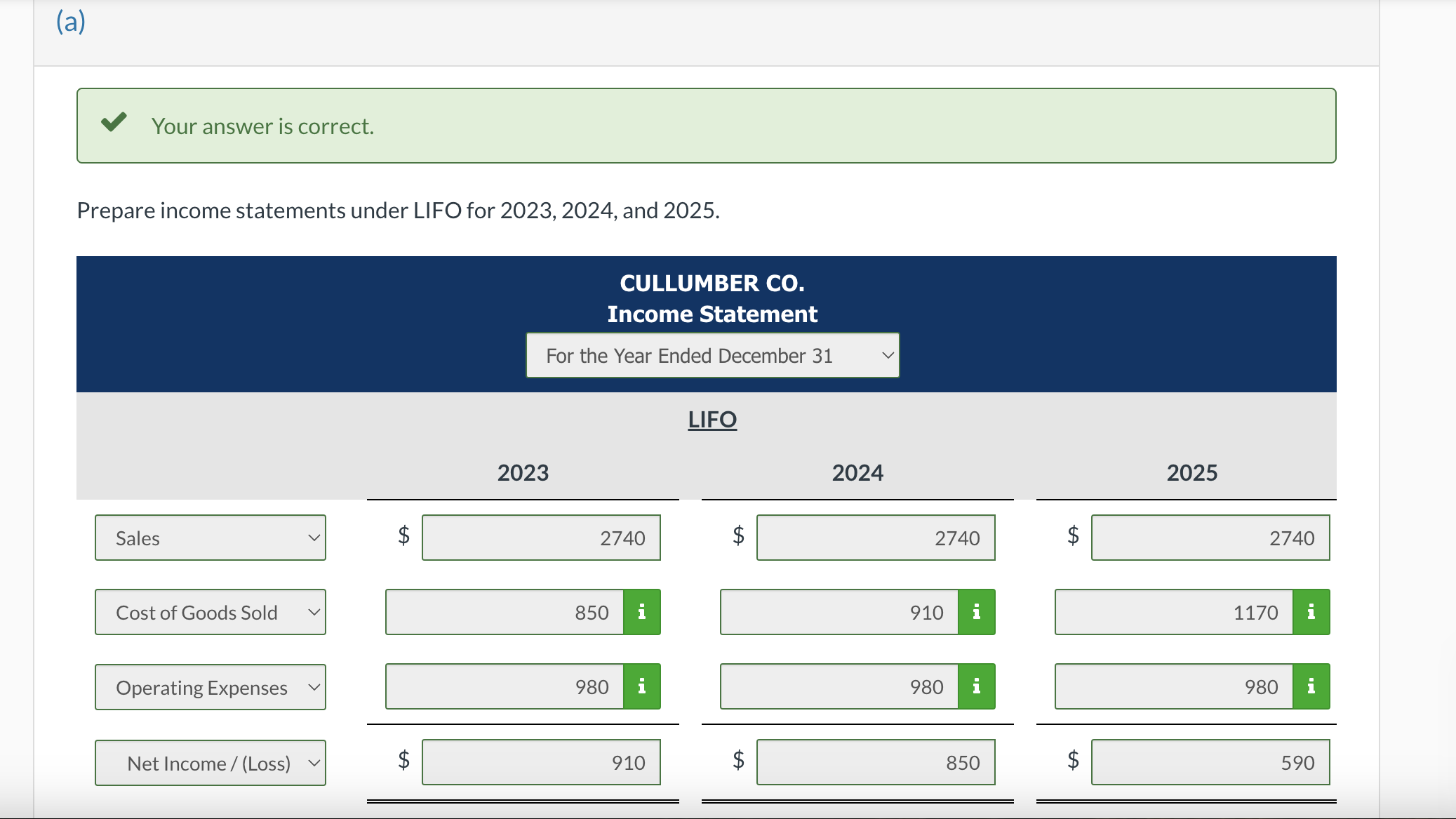 Solved Cullumber Co. decides at the beginning of 2025 to | Chegg.com