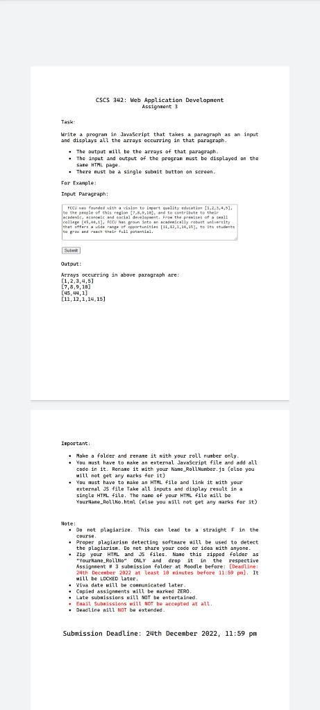 Solved CSCS342 : Web Application Developnent Assignzent 3 | Chegg.com