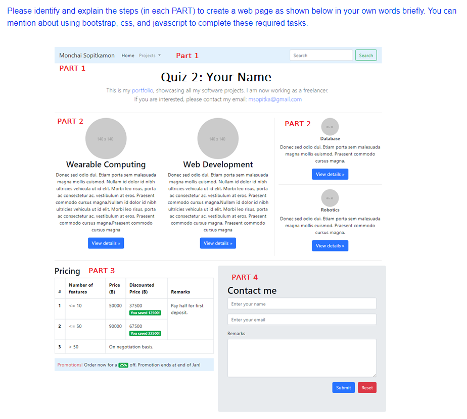 Solved PART 3 Web | Chegg.com