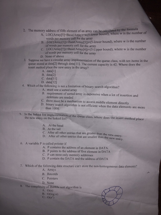 Solved SECTION A Answer (ALL] questions in this Section Each | Chegg.com