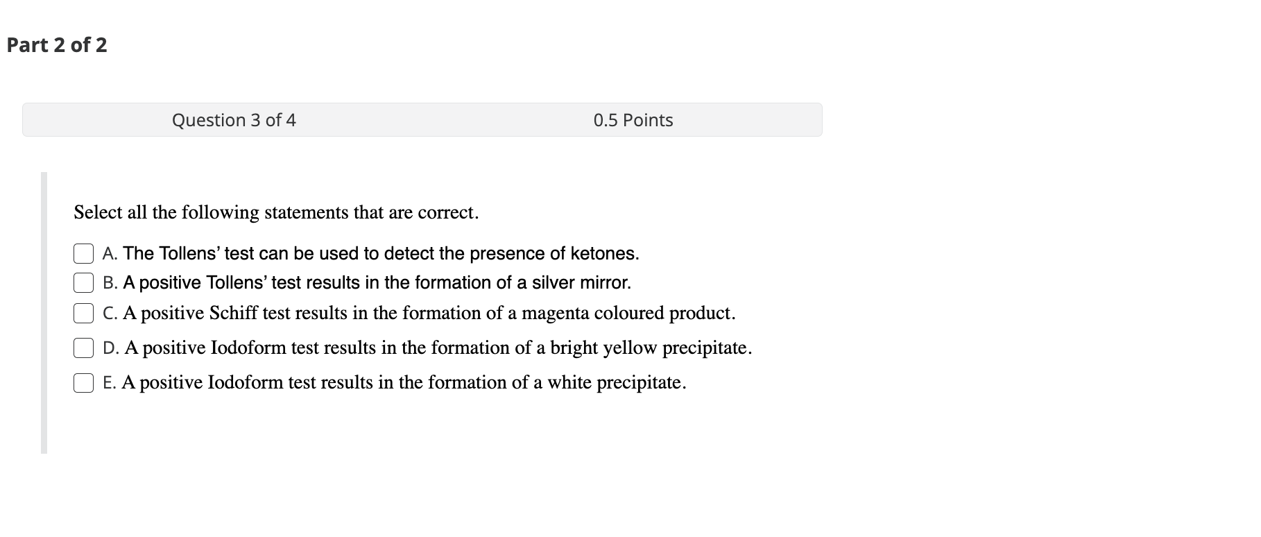 Solved Select all the following statements that are correct. | Chegg.com