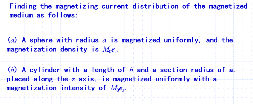 Solved Finding the magnetizing current distribution of the | Chegg.com