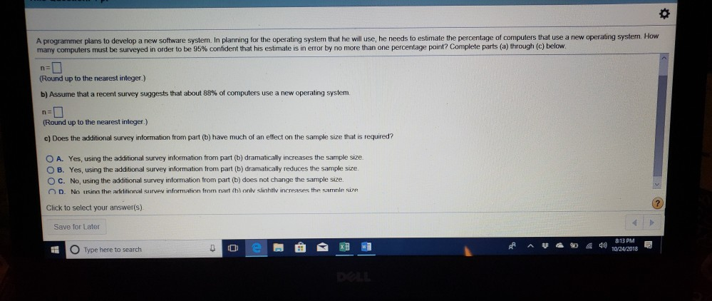 Solved A programmer plans to develop a new software system. | Chegg.com