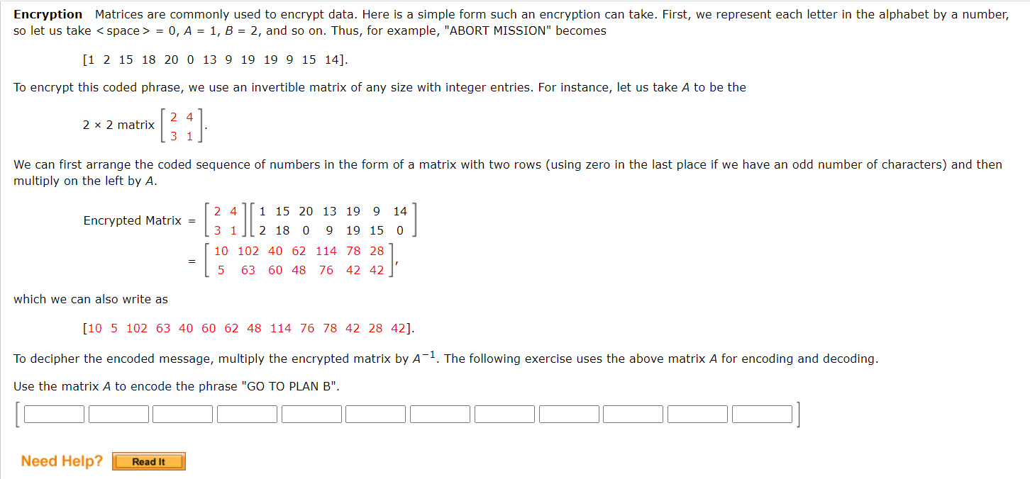 Solved [121518200139191991514]. To encrypt this coded | Chegg.com
