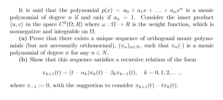 Solved It is said that the polynomial p(x)=a0+a1x+…+anxn is | Chegg.com