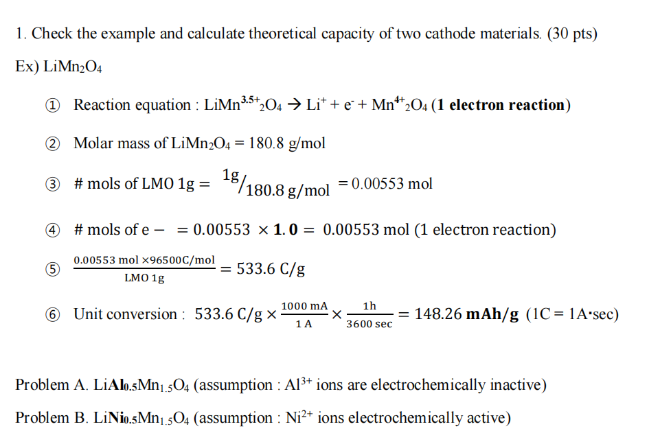 Solved 1. Check the example and calculate theoretical | Chegg.com