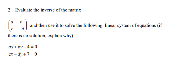 Solved In what follows a,b,c and d are the last four digits | Chegg.com