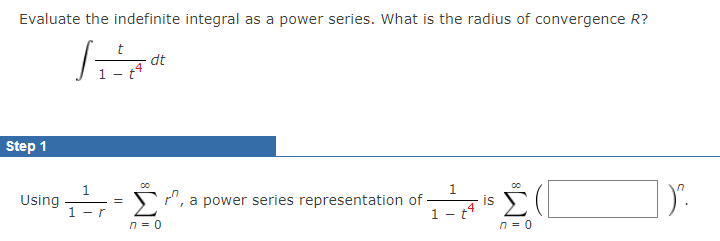 Solved Evaluate the indefinite integral as a power series. | Chegg.com