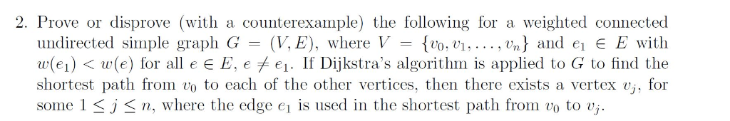 Solved 2. Prove or disprove (with a counterexample) the | Chegg.com