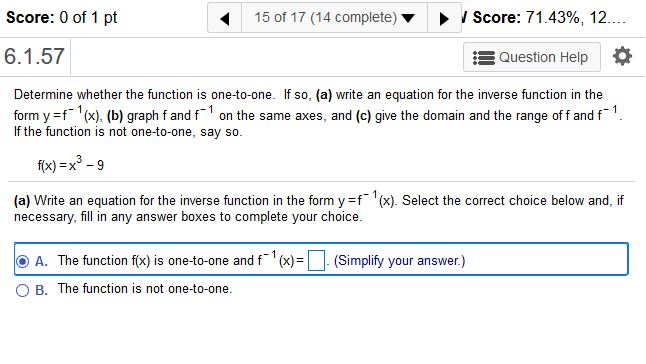 Solved Score: 0 of 1 pt 15 of 17 (14 complete) Score: | Chegg.com