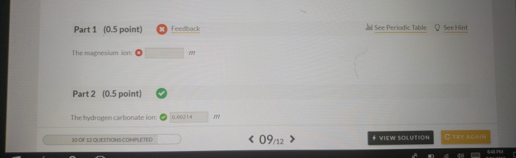 Solved 09 Question (1 point) a See page 497 The following | Chegg.com