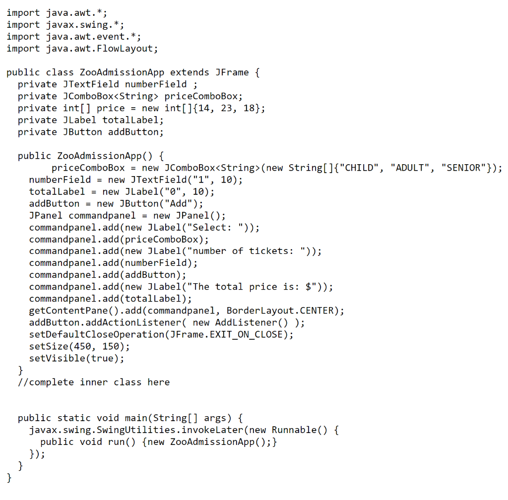 Solved A particular zoo determines the price of admission | Chegg.com