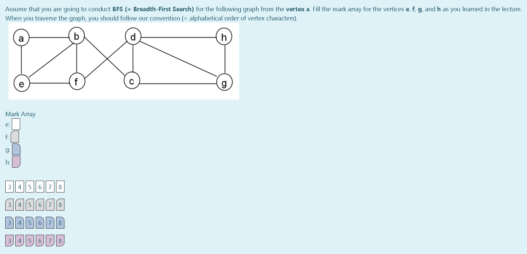 Solved Assume that you are going to conduct BFS (= | Chegg.com