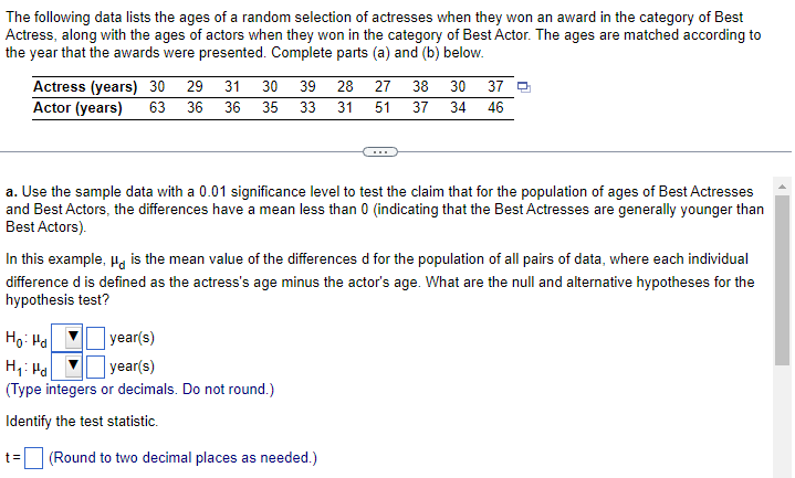 Solved The following data lists the ages of a random | Chegg.com