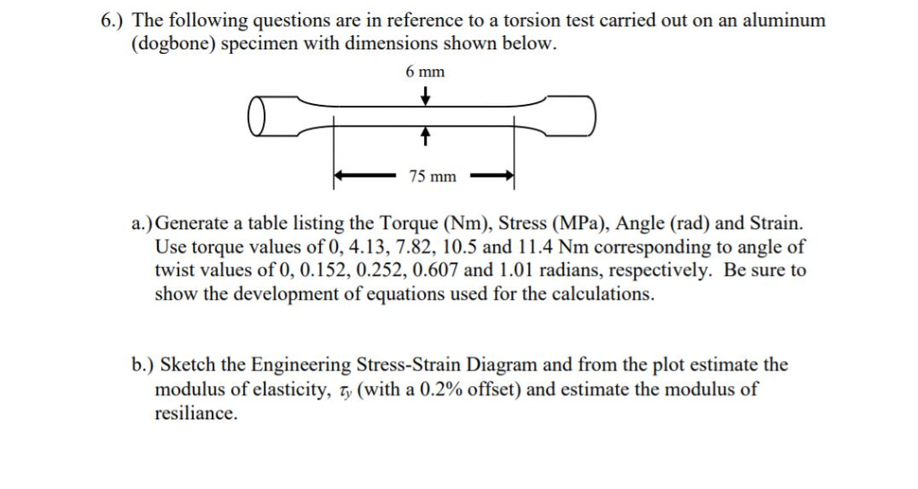 Solved 6.) The following questions are in reference to a | Chegg.com