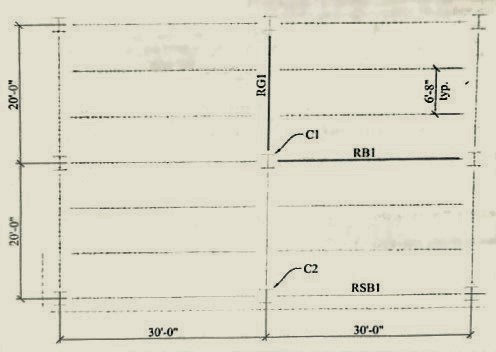 Solved For the floor plan shown below, design Member RB1, | Chegg.com