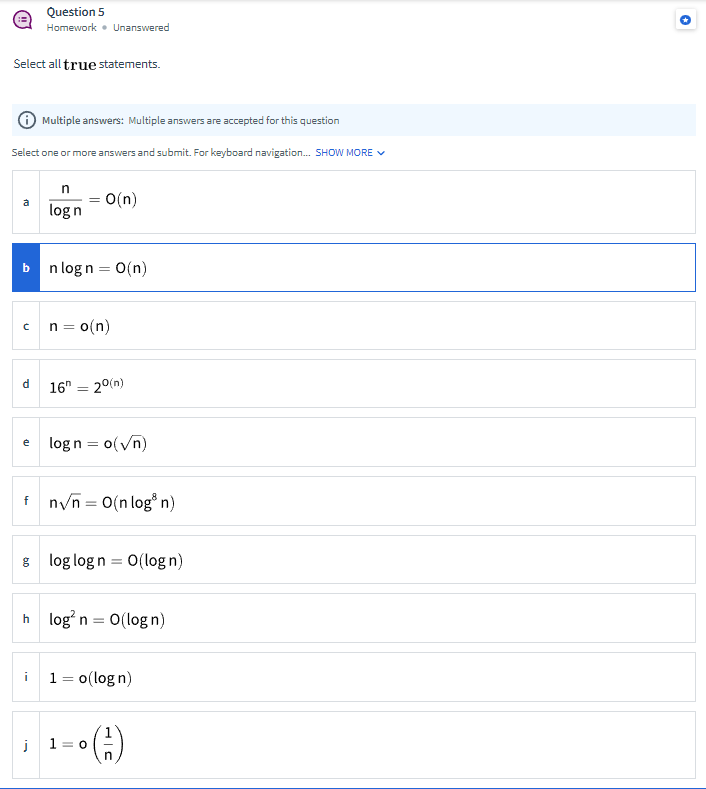Solved Select all true statements. Multiple answers: | Chegg.com
