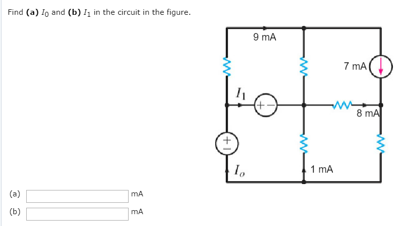 Solved Find (a) Io and (b) I1 in the circuit in the figure 9 | Chegg.com