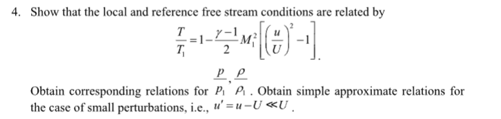 Solved Show that the local and reference free stream | Chegg.com