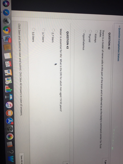 Solved s Question Completion Status: QUESTION 41 Fat-soluble | Chegg.com