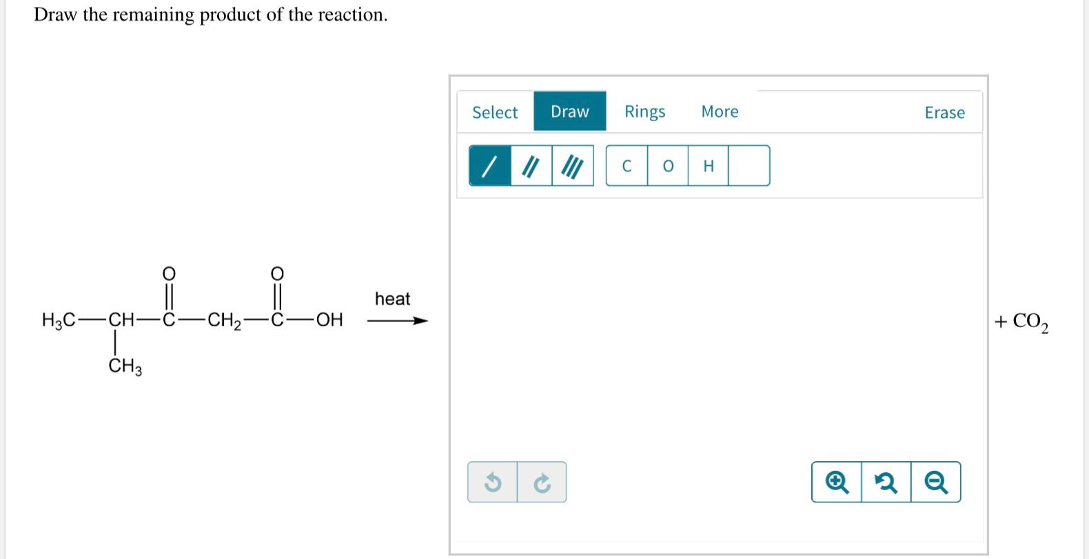 Solved Draw the remaining product of the reaction. Select | Chegg.com