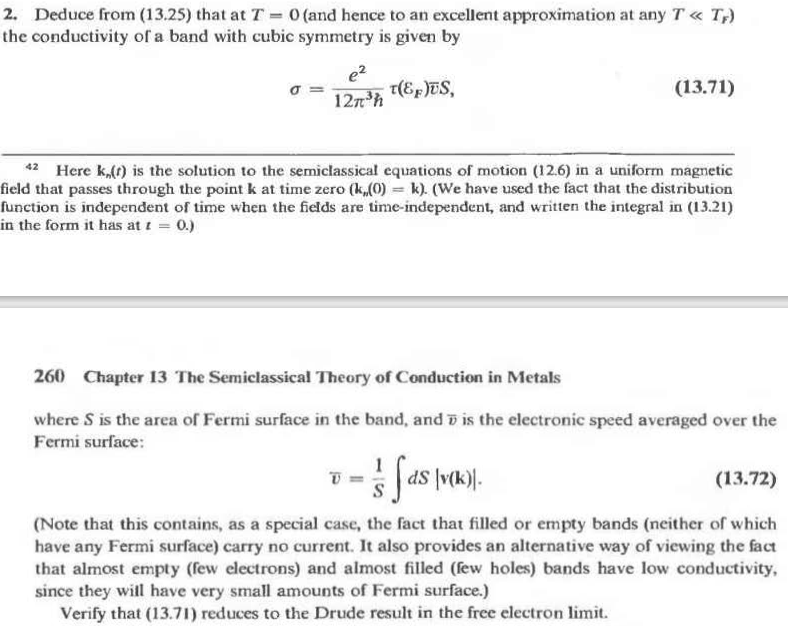Solved 2. Deduce from (13.25) that at T = 0 (and hence to an | Chegg.com