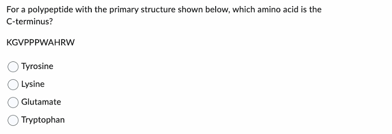 Solved For a polypeptide with the primary structure shown | Chegg.com