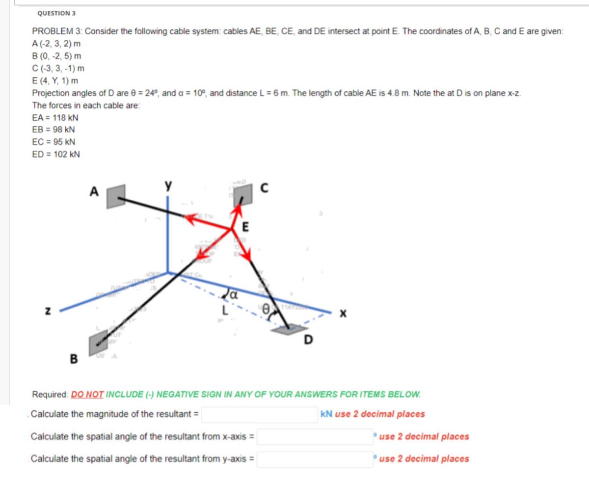 Solved PROBLEM 3: Consider the following cable system: | Chegg.com