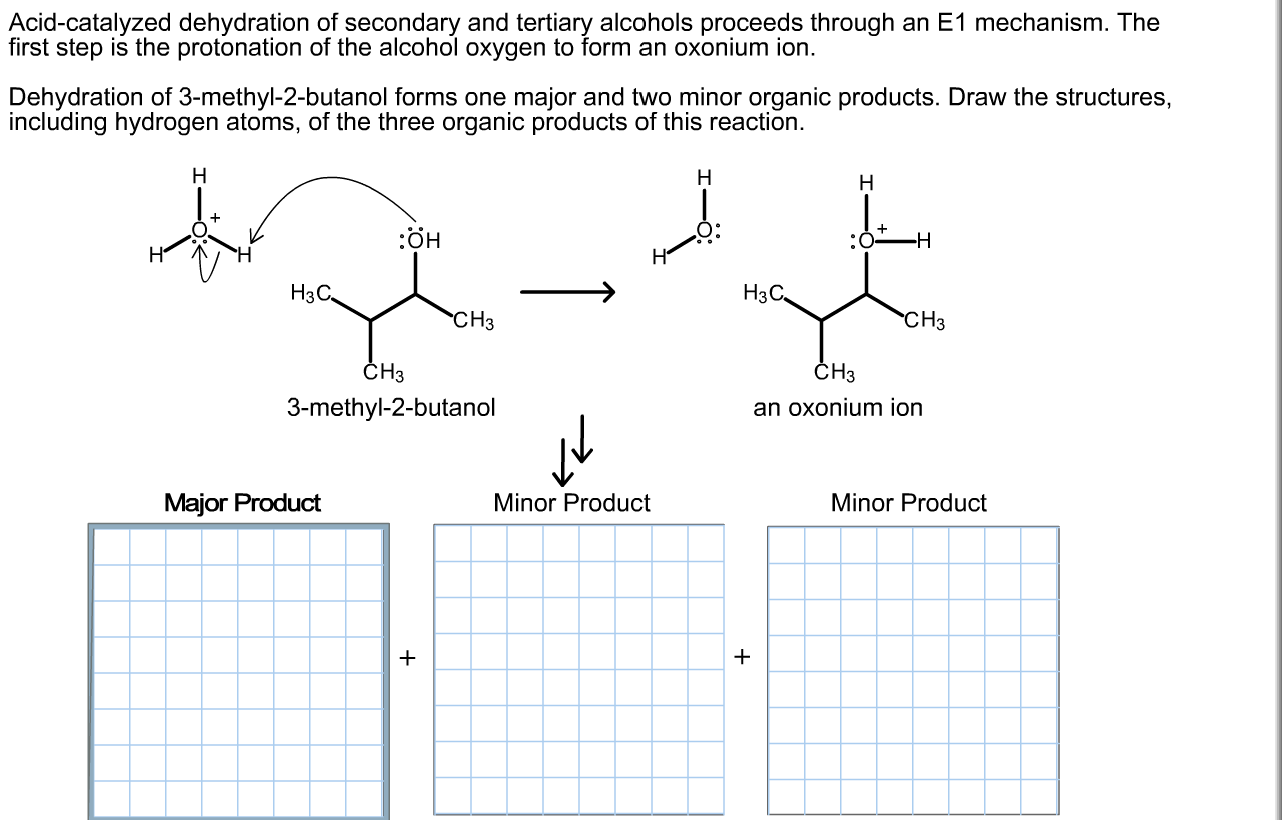 Solved Acid-catalyzed dehydration of secondary and tertiary | Chegg.com