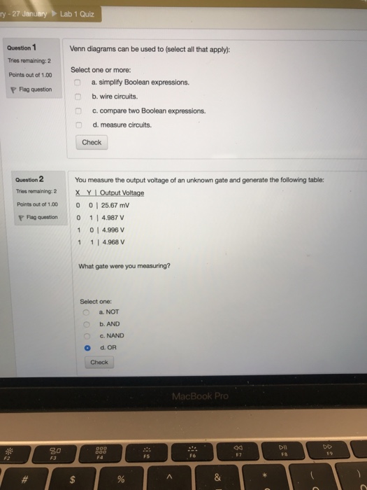 Solved ry -27 Lab 1 Quz Question 1 Tries remaining: 2 Points | Chegg.com
